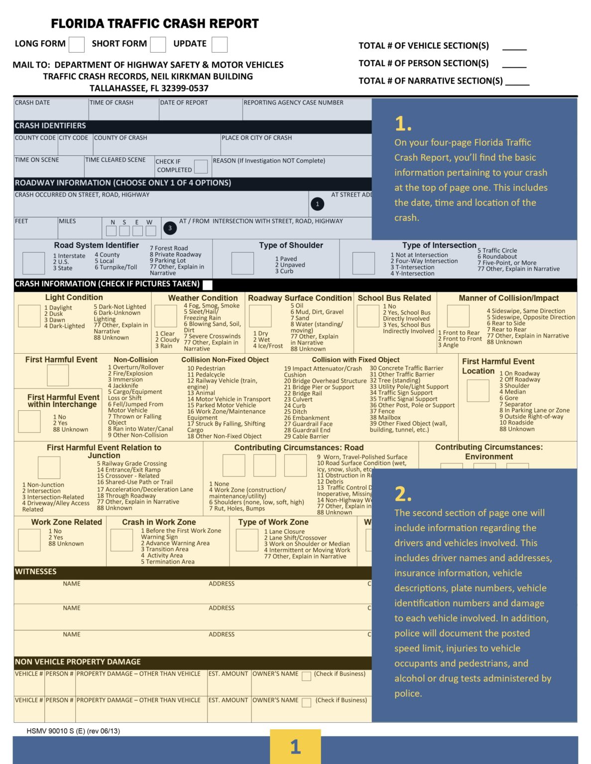 Reading Your Florida Car Accident Report | Law Offices of Brent C ...